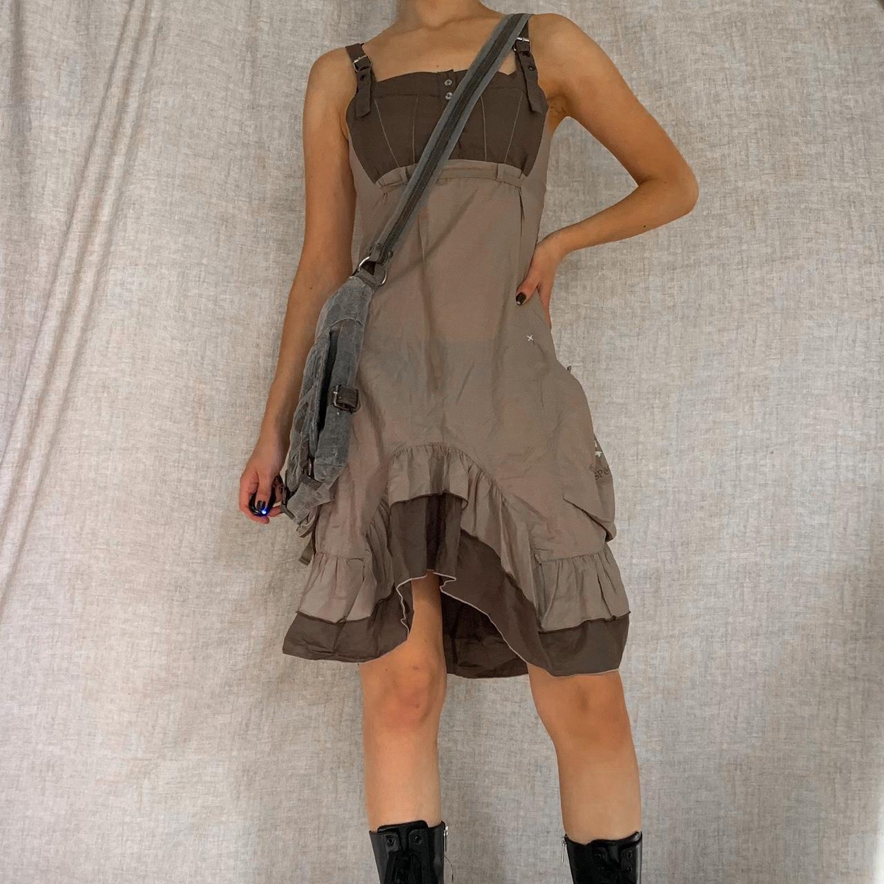 2026 (sister brand Cop Copine) cyber grunge dress.... | Depop