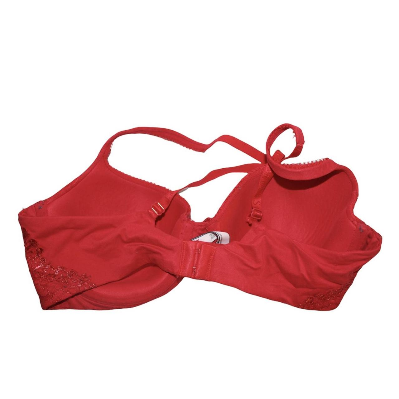 Victoria’s Secret Red Lace Lingerie Bra NEED GONE... - Depop
