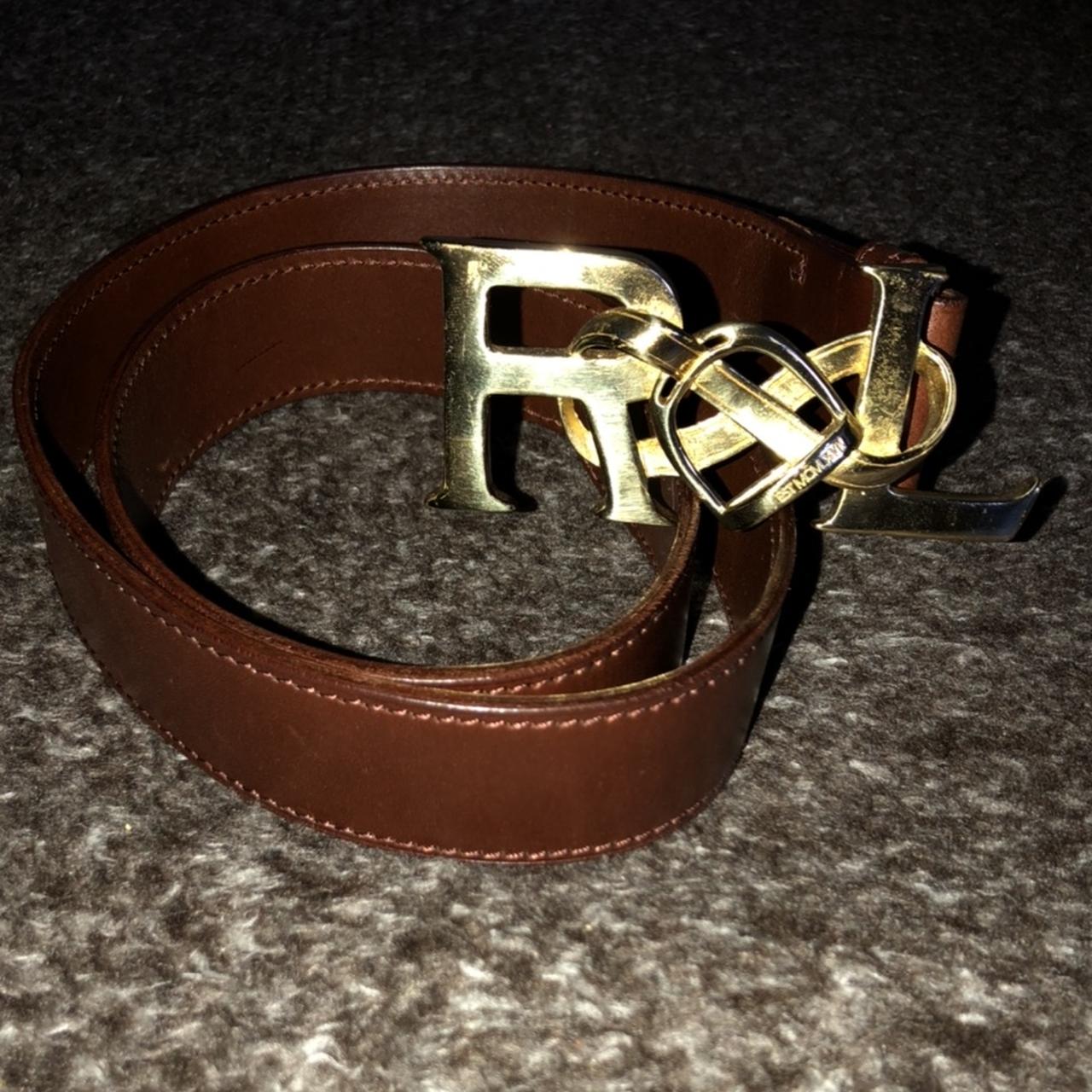Counterfeit Ralph Lauren belt buckle with genuine... - Depop