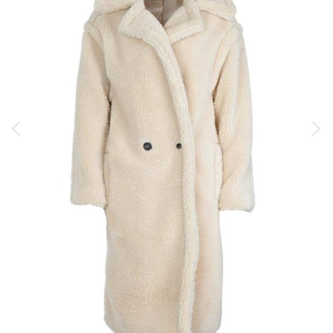 Boohoo Cream Oversized Teddy Coat 🧸 Good... - Depop