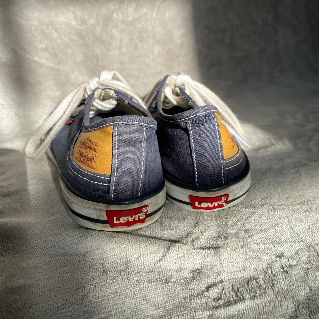 Levi’s converse styled sneakers. Sneakers are in... - Depop