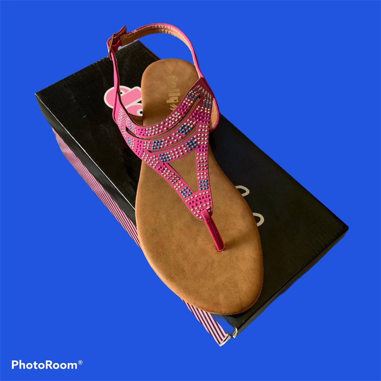 Fuchsia Sandals Brand New Size 85 Comes With Depop