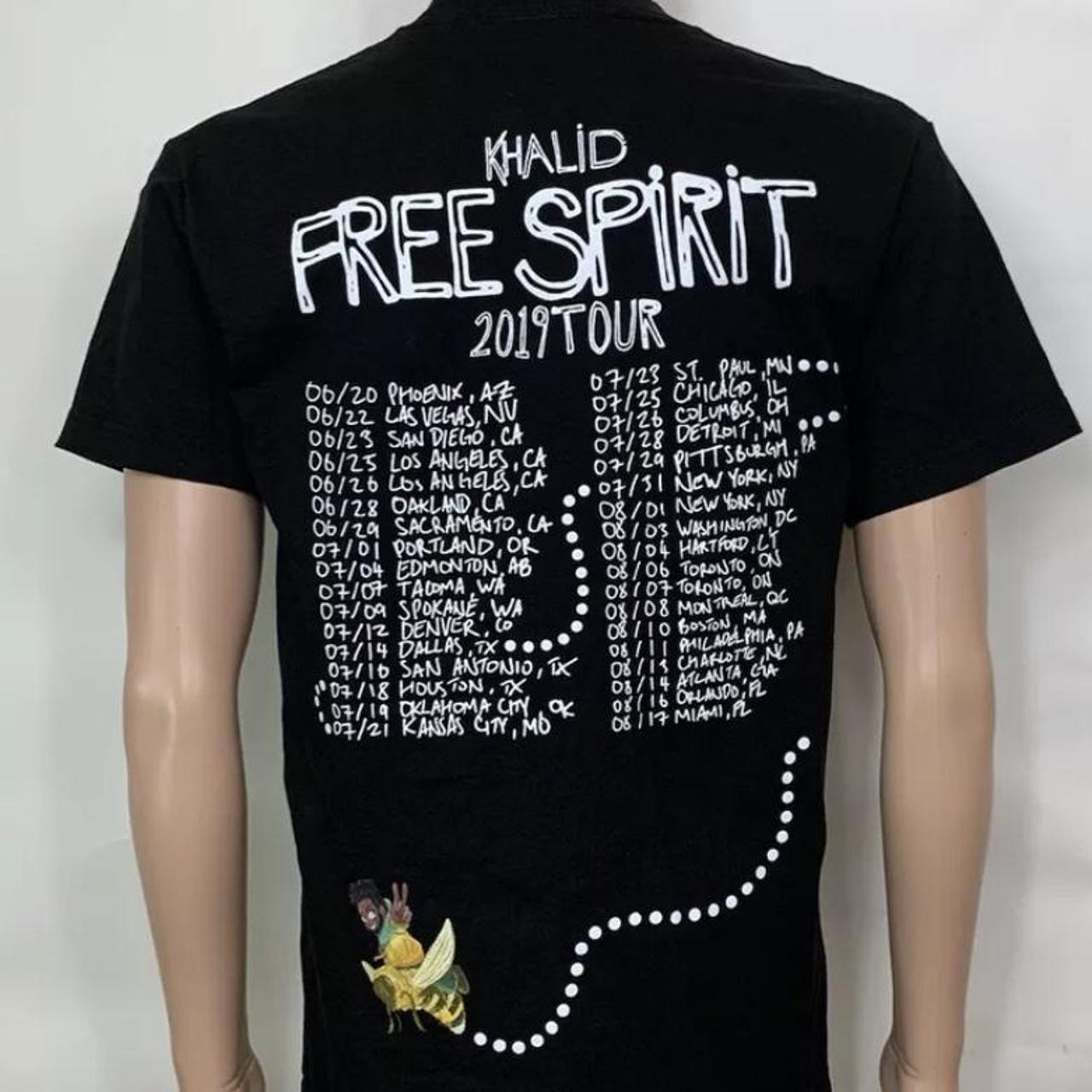khalid 2019 free spirit tour merch worn a couple... - Depop