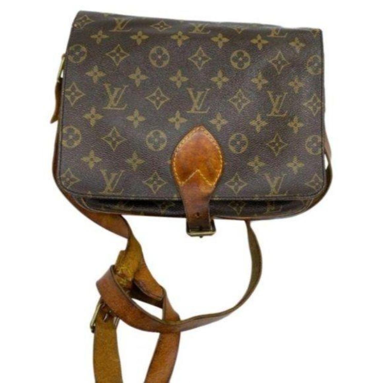 LOUIS VUITTON Brown Vintage Monogram Crossbody... - Depop