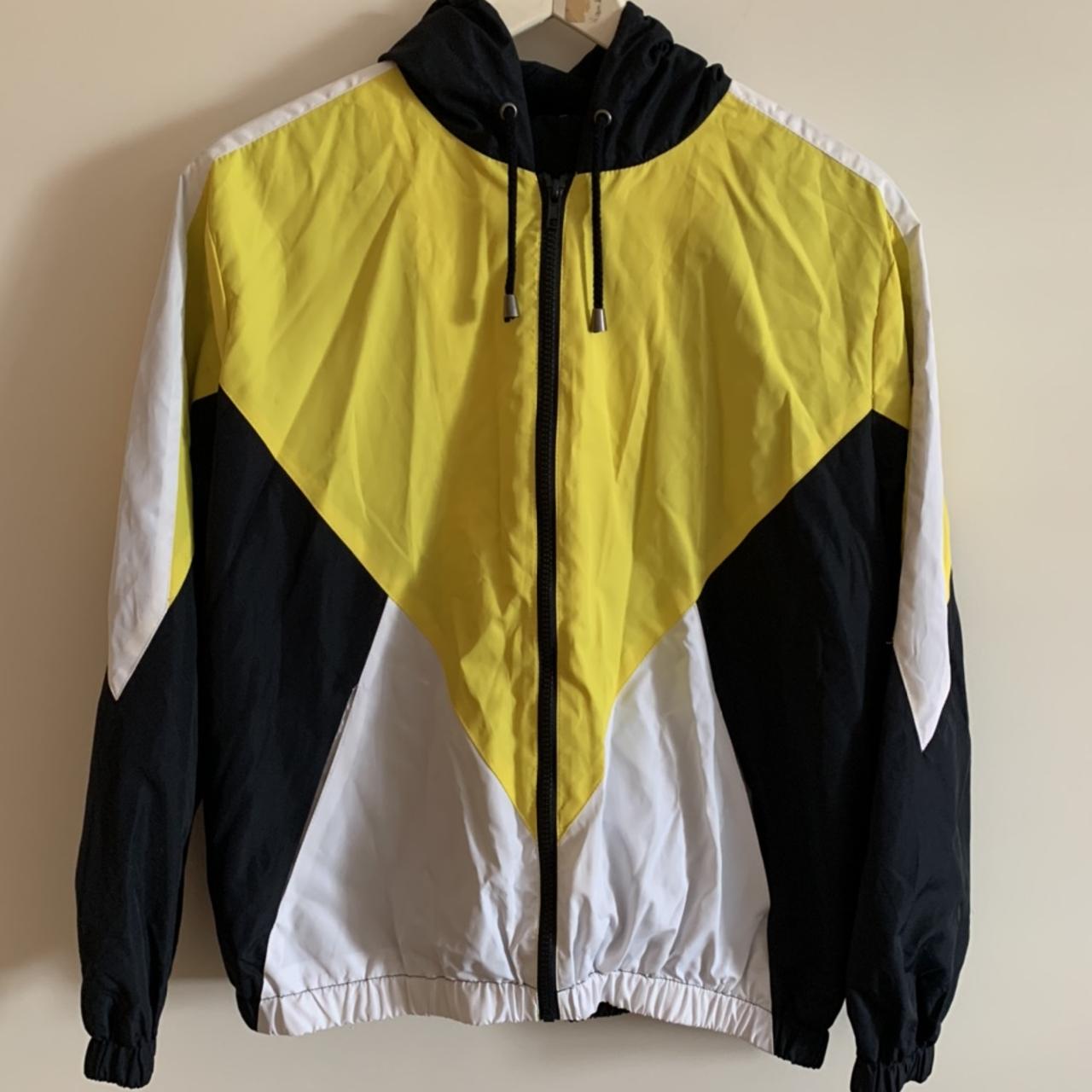 colour block windbreaker jacket - brand new without... - Depop
