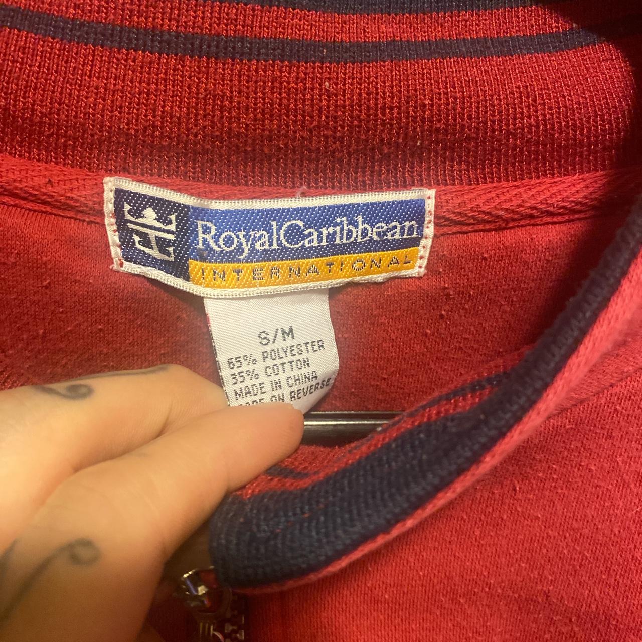Royal Caribbean international half zip sweater... - Depop
