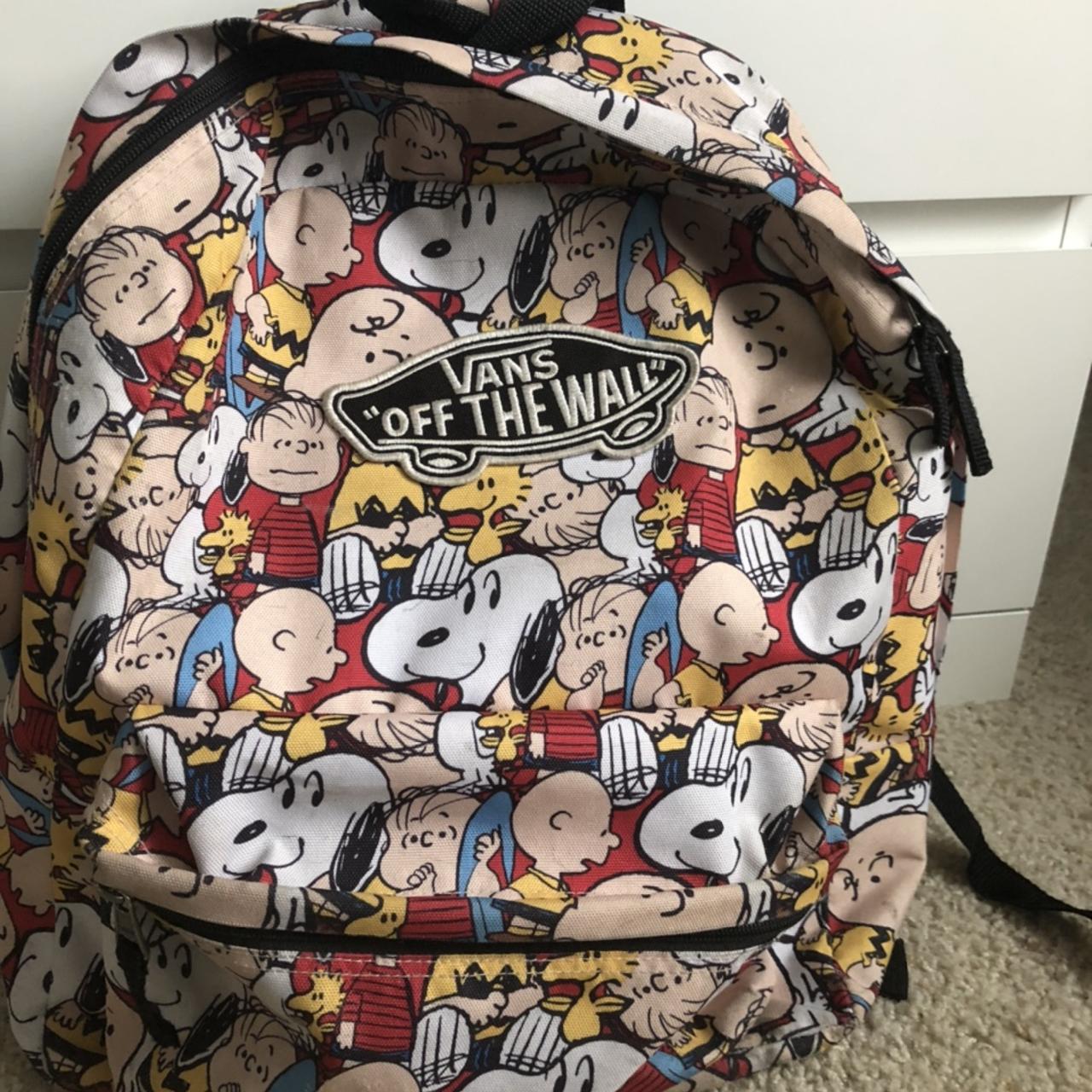 vans limited edition peanuts backpack. used for a... - Depop