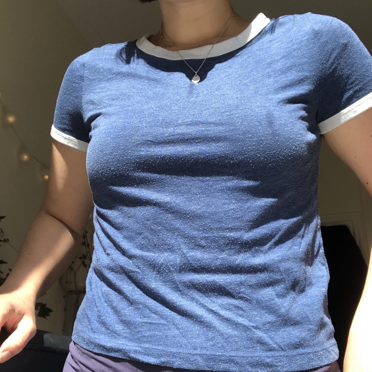 blue top one small so comfy and flattering Perfect... | Depop