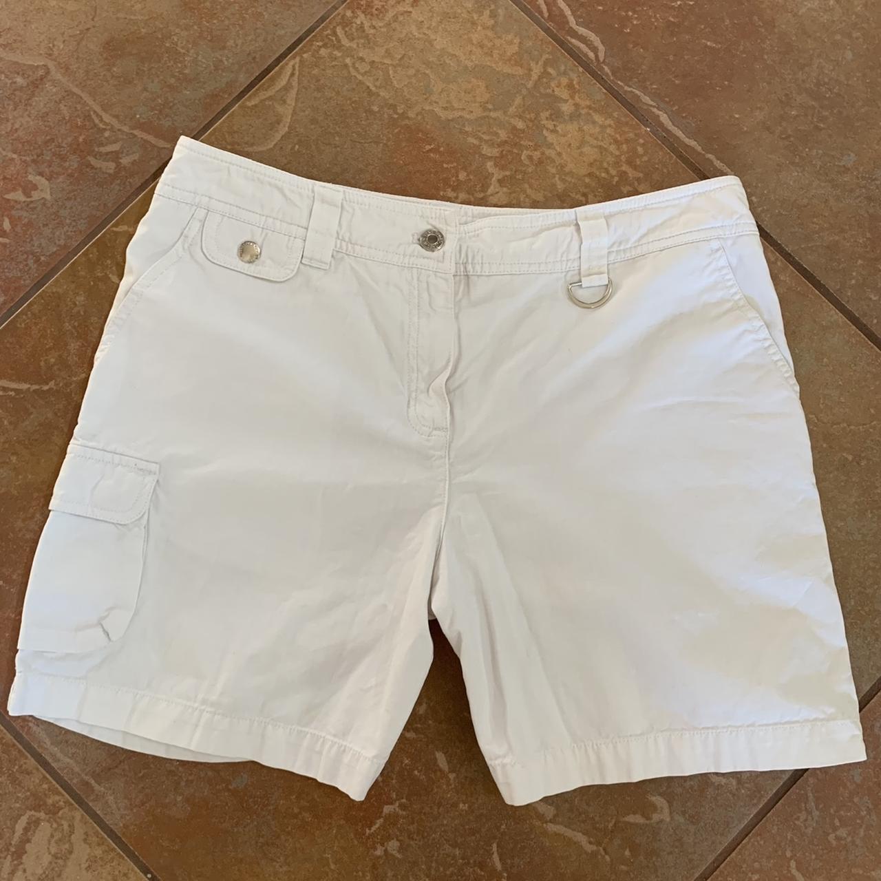 White Jones New York Sport long cargo shorts size... - Depop