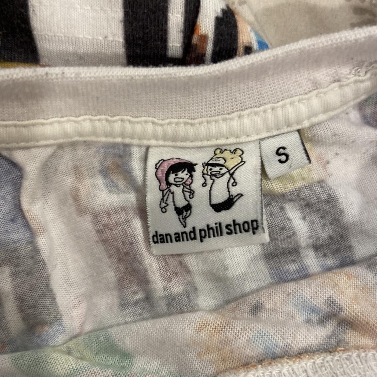 Dan and Phil Merch shirt, small Condition: lightly... | Depop
