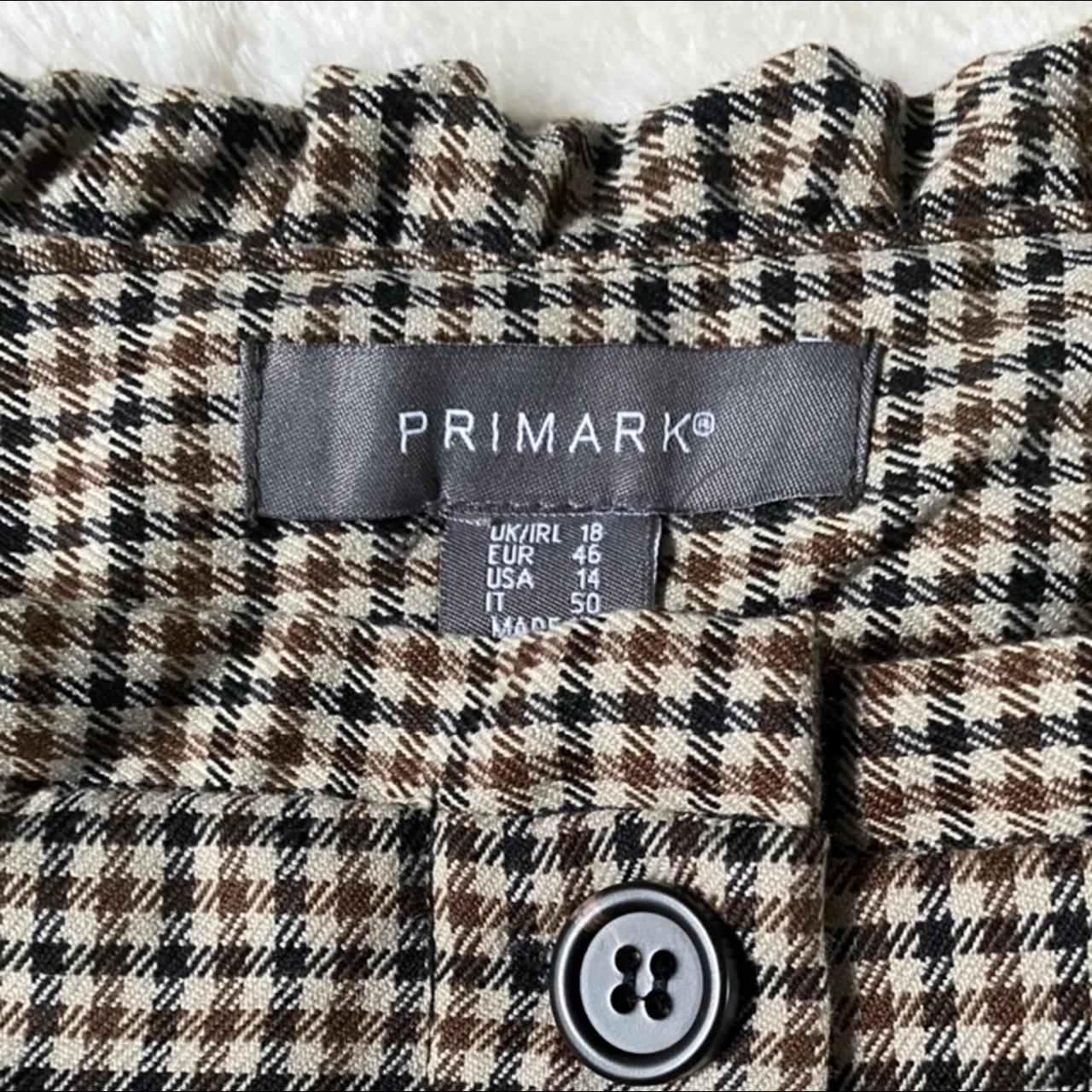 Primark chequered burton up trousers, Only worn once... - Depop