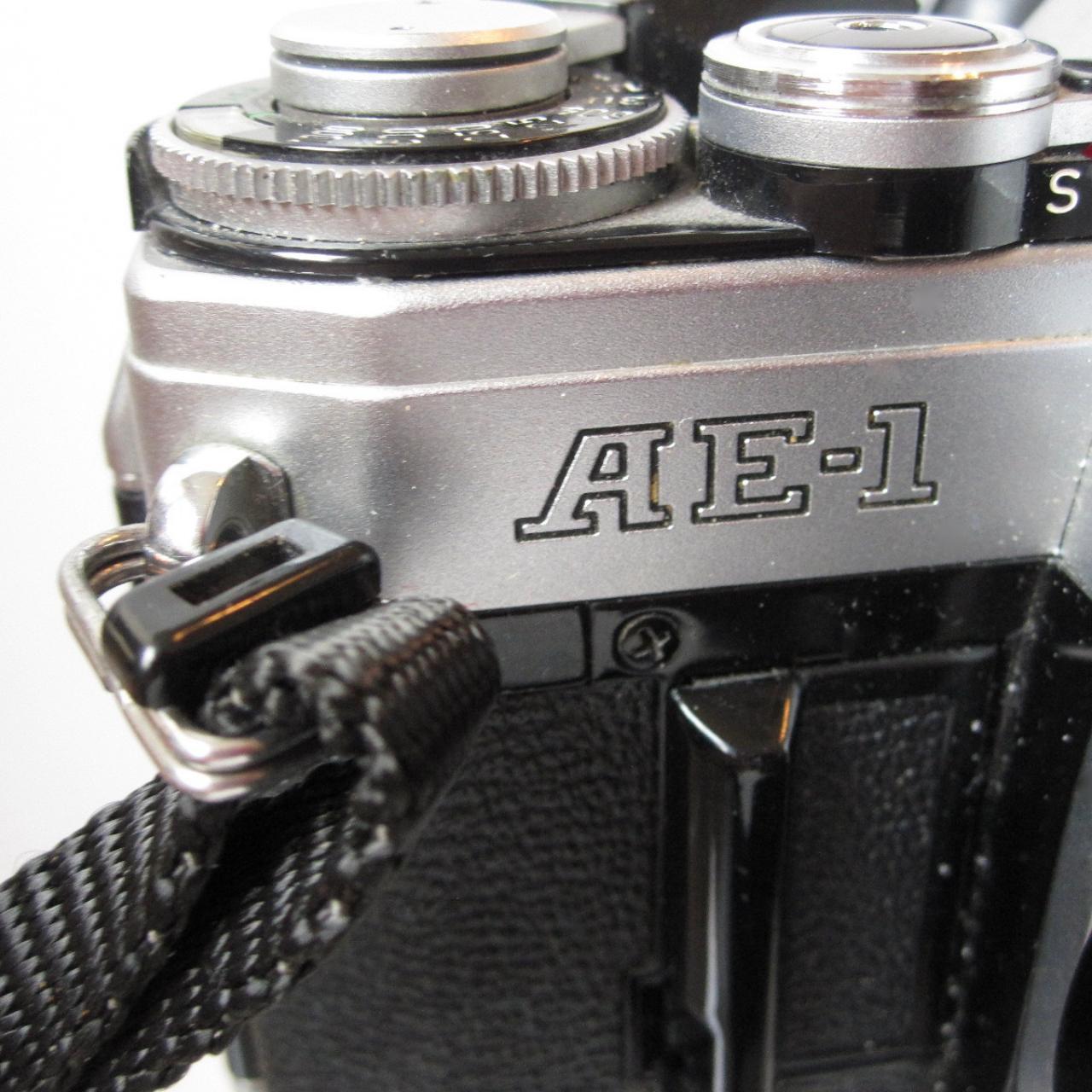 VTG Canon AE-1 Film Camera 35mm with 50mm Lens Parts... - Depop