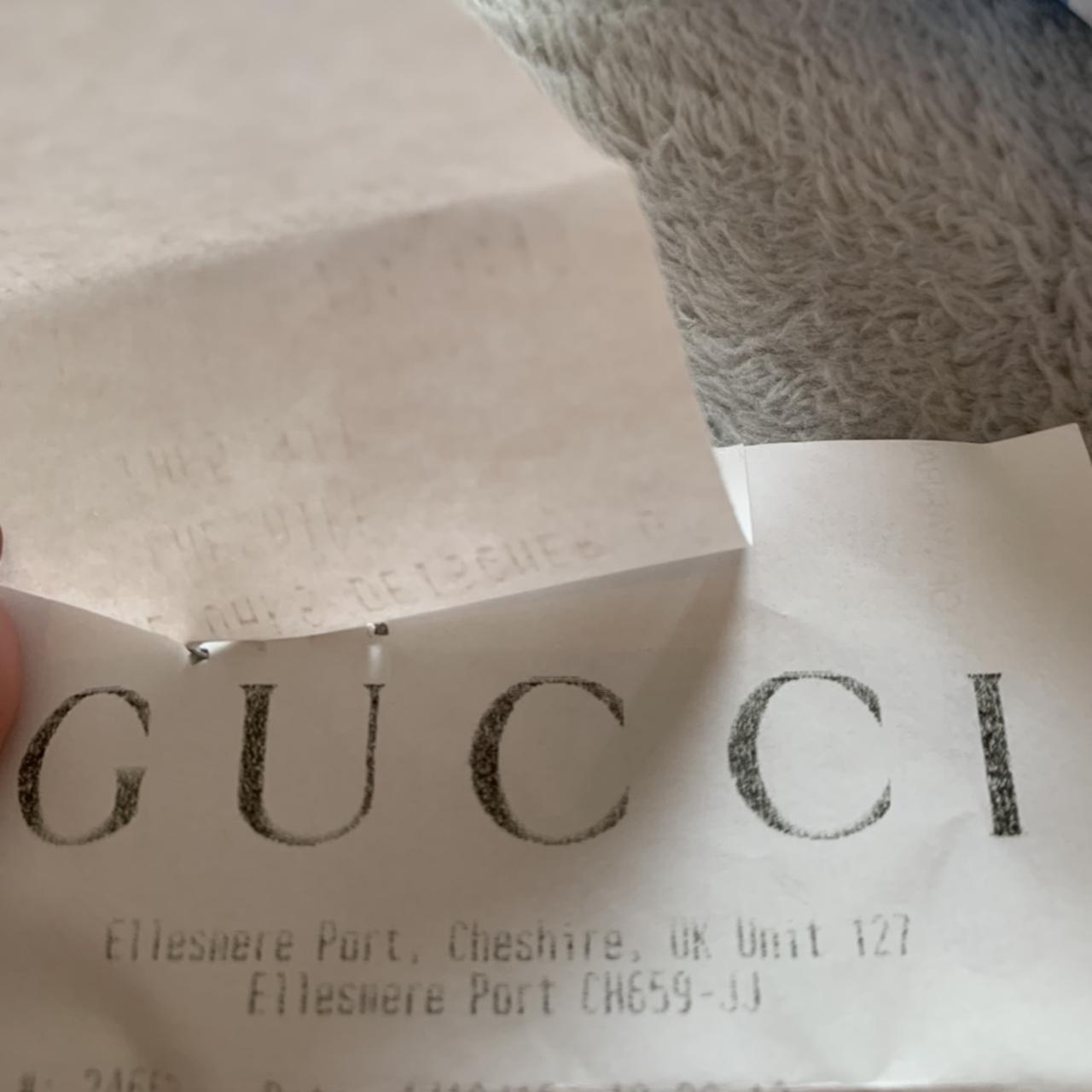 Gucci scarf receipt - purchased at Cheshire oaks... - Depop