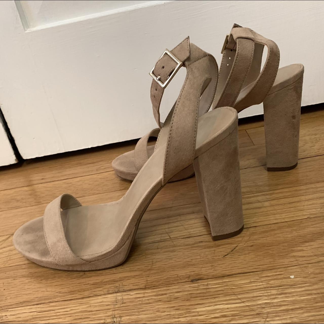 cute springtime sandal heels with a small platform... - Depop