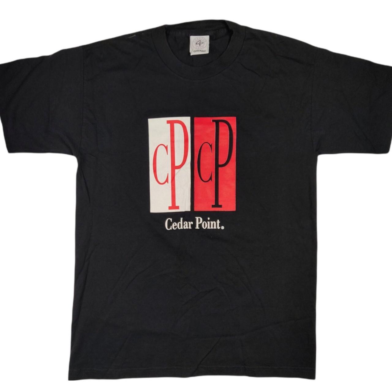 90's Vintage Cedar Point Graphic Tee 🎢🤘 Size... - Depop