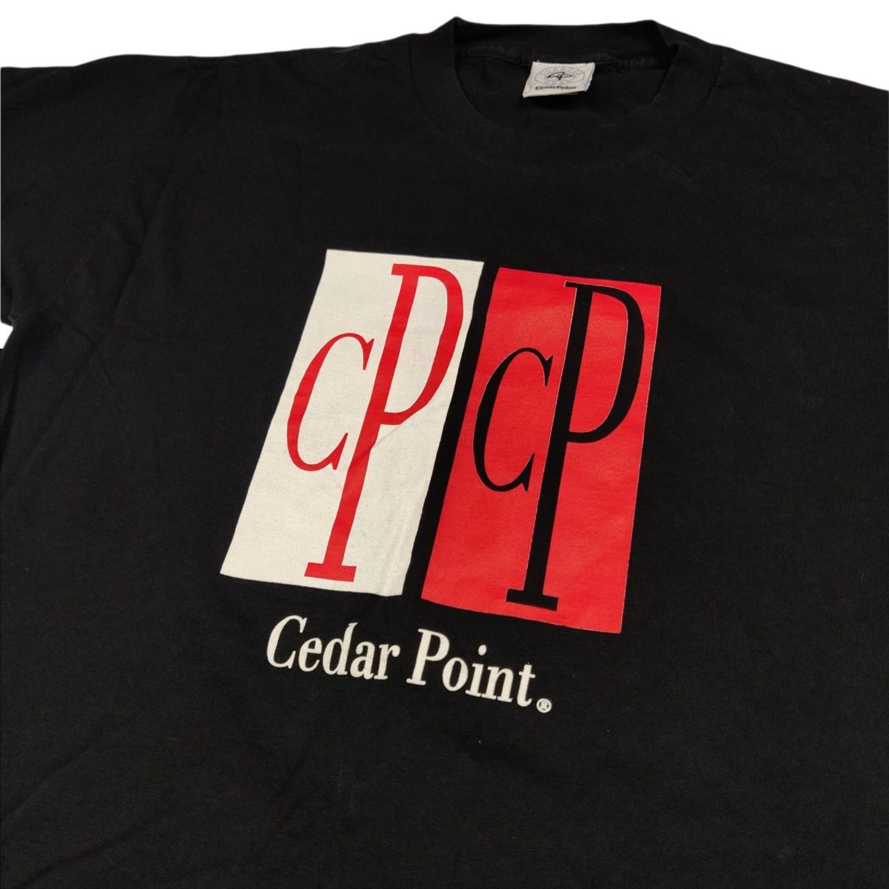 90's Vintage Cedar Point Graphic Tee 🎢🤘 Size... - Depop