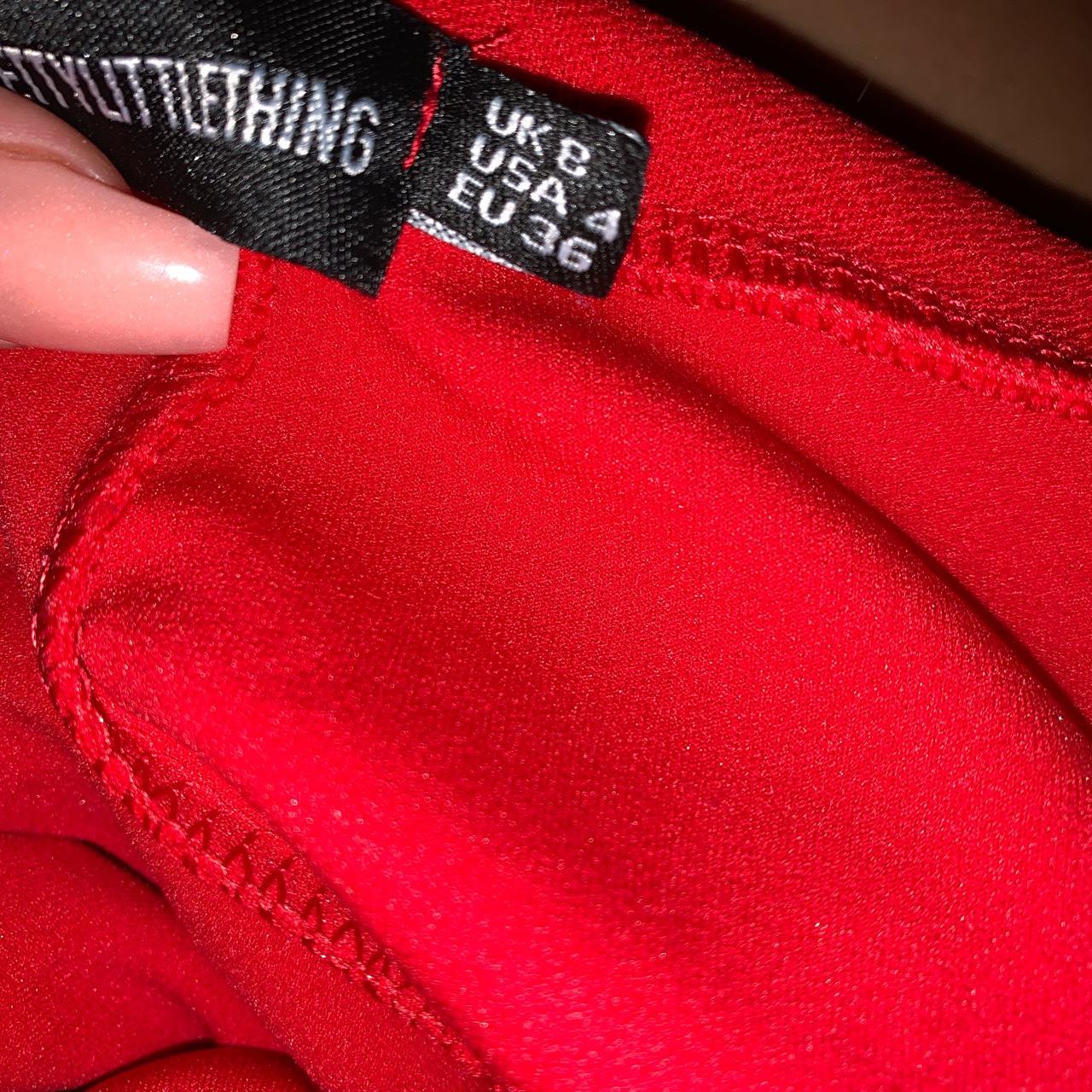 Red frill shorts from PLT. Never worn Size 8 Paid... - Depop