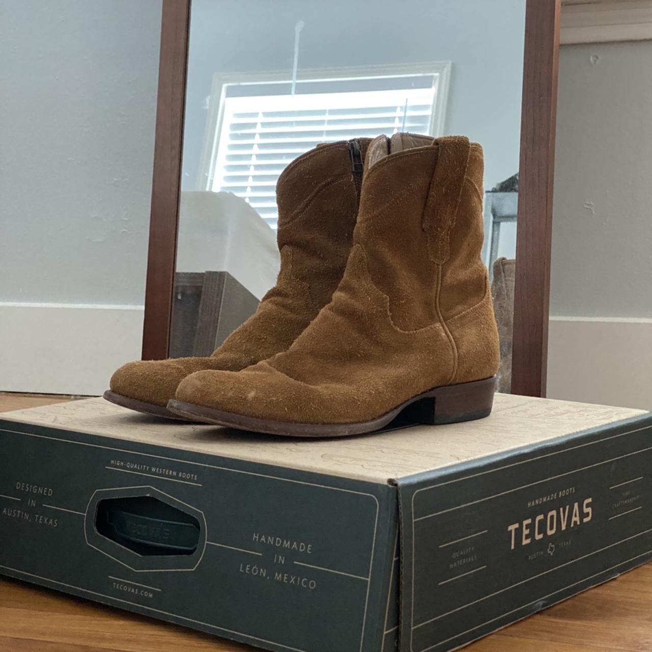 TECOVAS: The Roy Honey Suede Worn 10-15 times, worn... - Depop