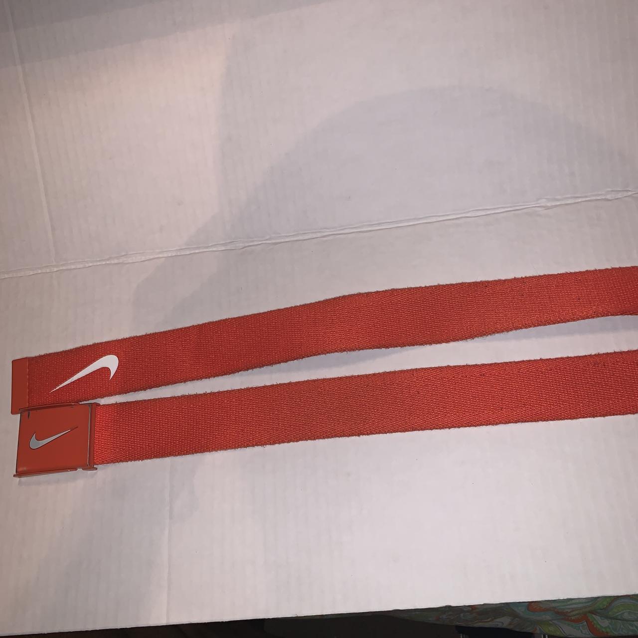 Nike Canvas belt in orange. #nike #canvas #belts... - Depop