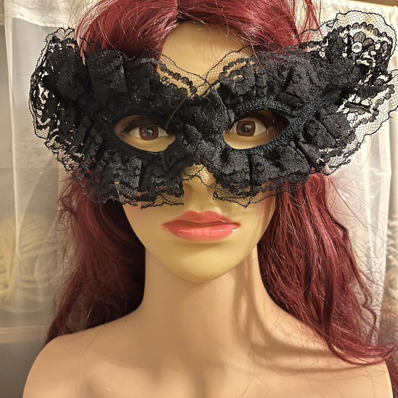 Black Lacey masquerade mask. Brand new #Costume... - Depop