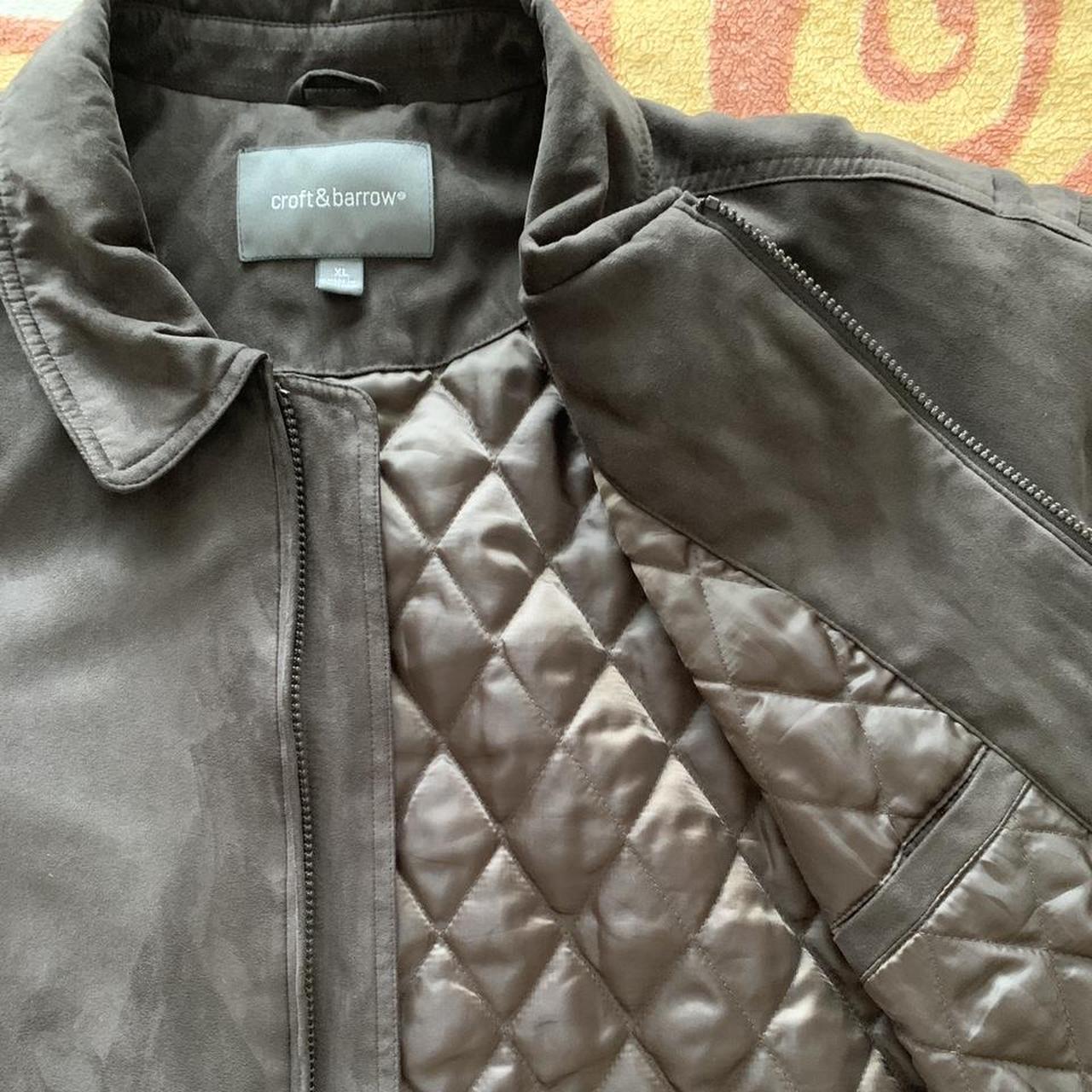 Vintage Croft & Barrow Suede Work Jacket Quilted... - Depop