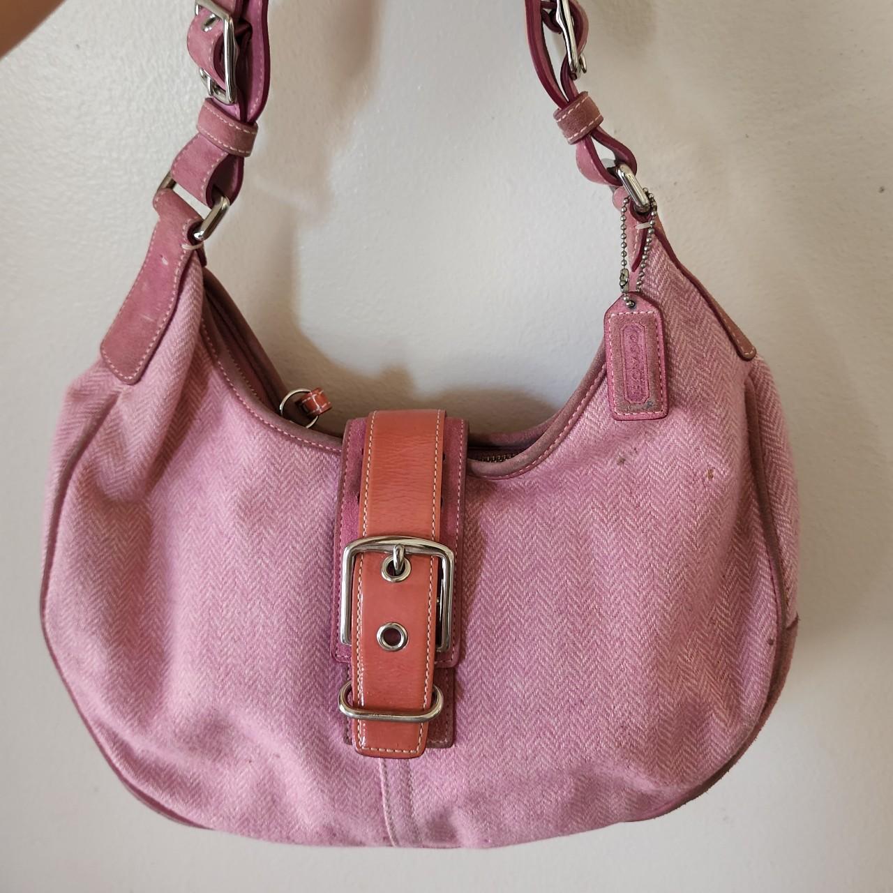 2000s Coach shoulder bag 12" Material leather and... | Depop