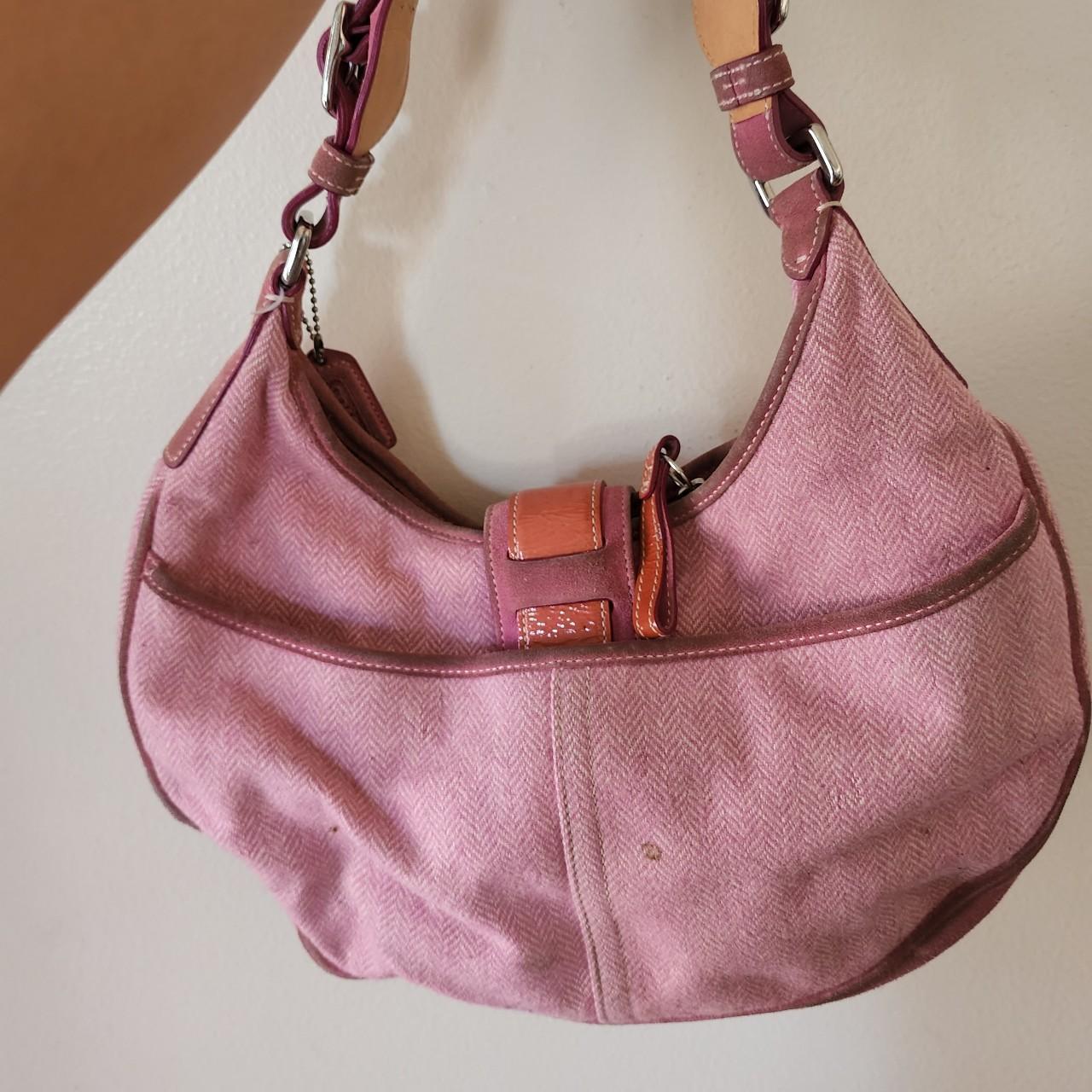 2000s Coach shoulder bag 12" Material leather and... | Depop