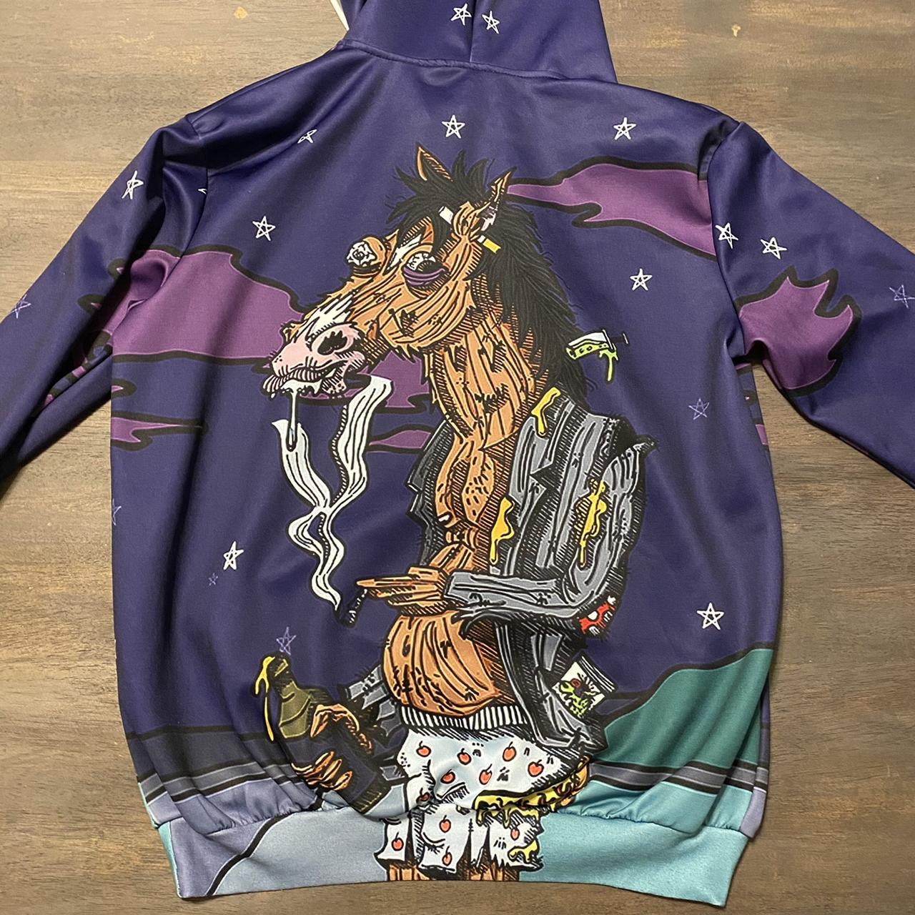 Bojack Horseman Hooded Sweater Size: Medium... - Depop