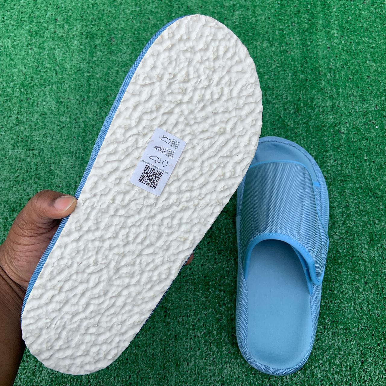 Baby blue Asos Slides FREE SHIPPING ON... - Depop