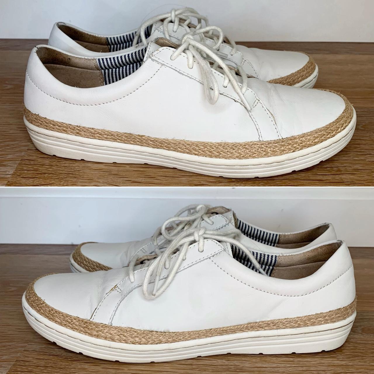 Collection by Clarks Marie Mist White Leather... - Depop
