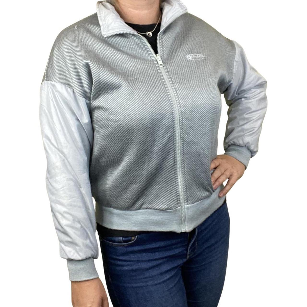 Converse Men's Grey and Blue Jacket | Depop