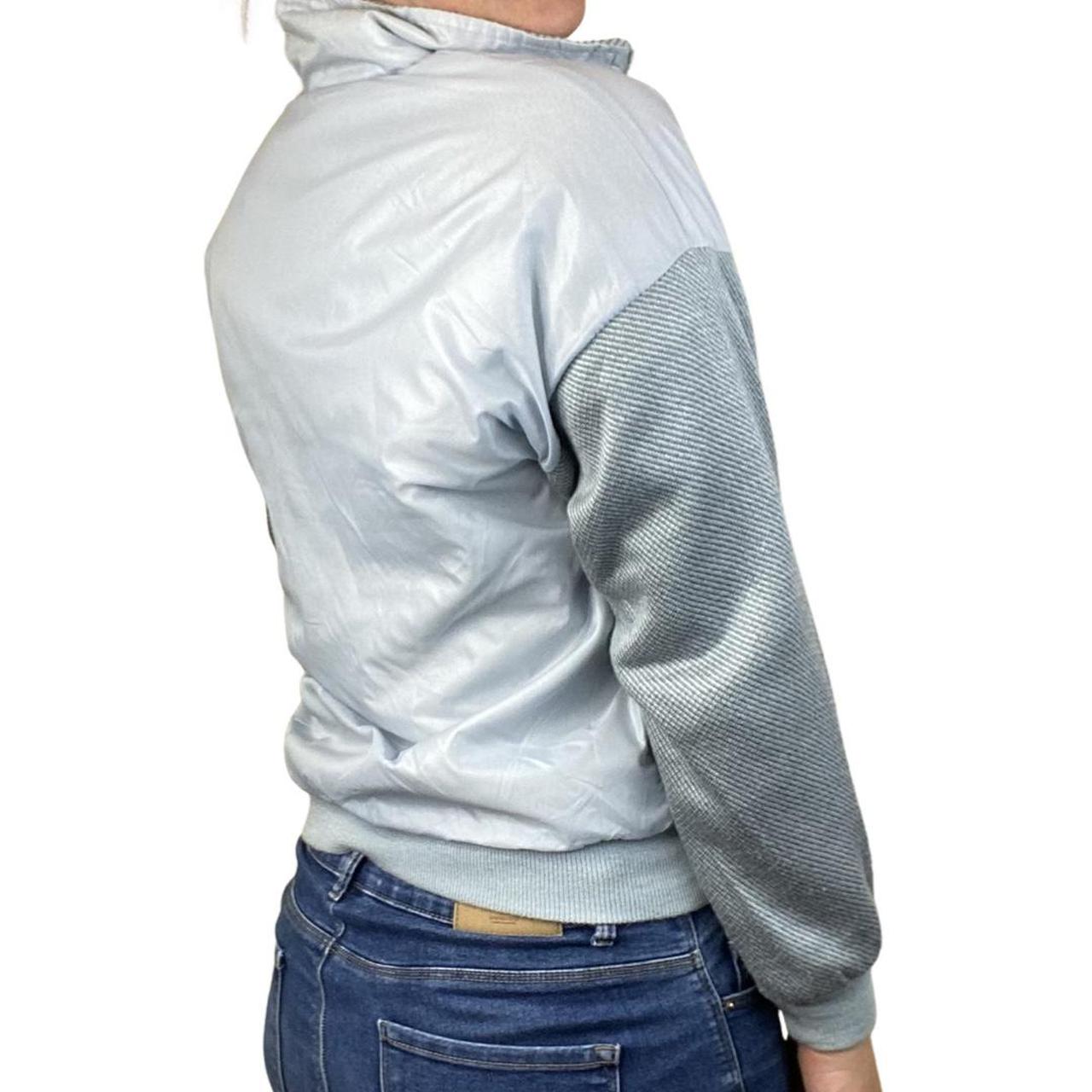 Converse Men's Grey and Blue Jacket | Depop