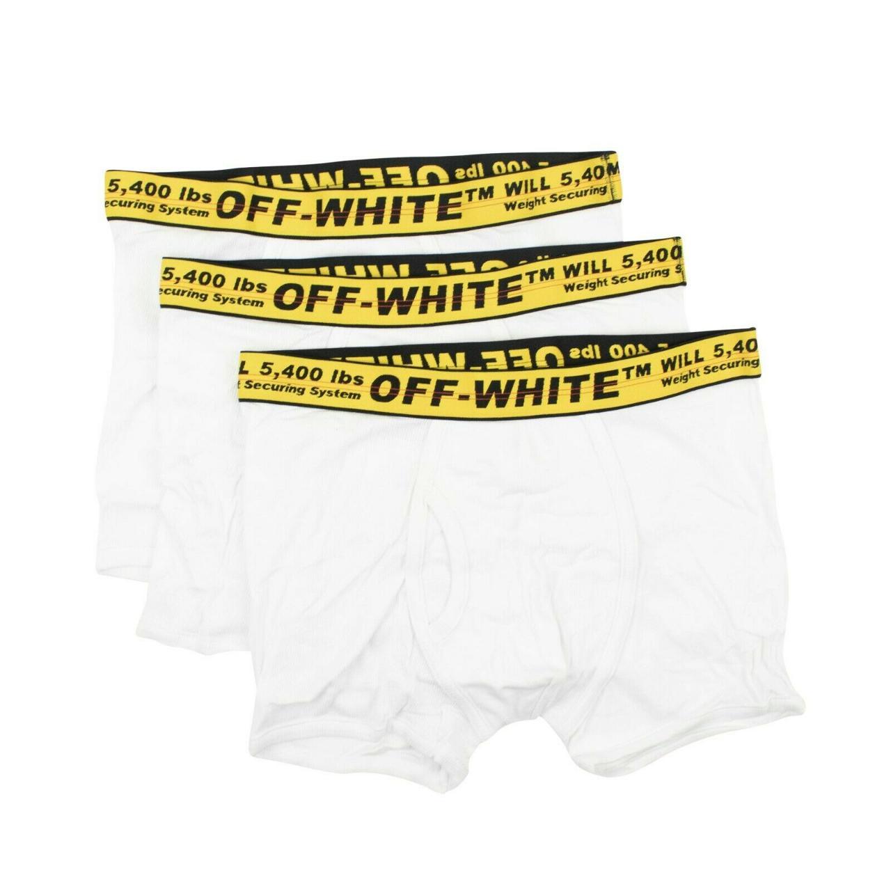 C/O VIRGIL ABLOH White Tripack Classic Boxers Size... - Depop