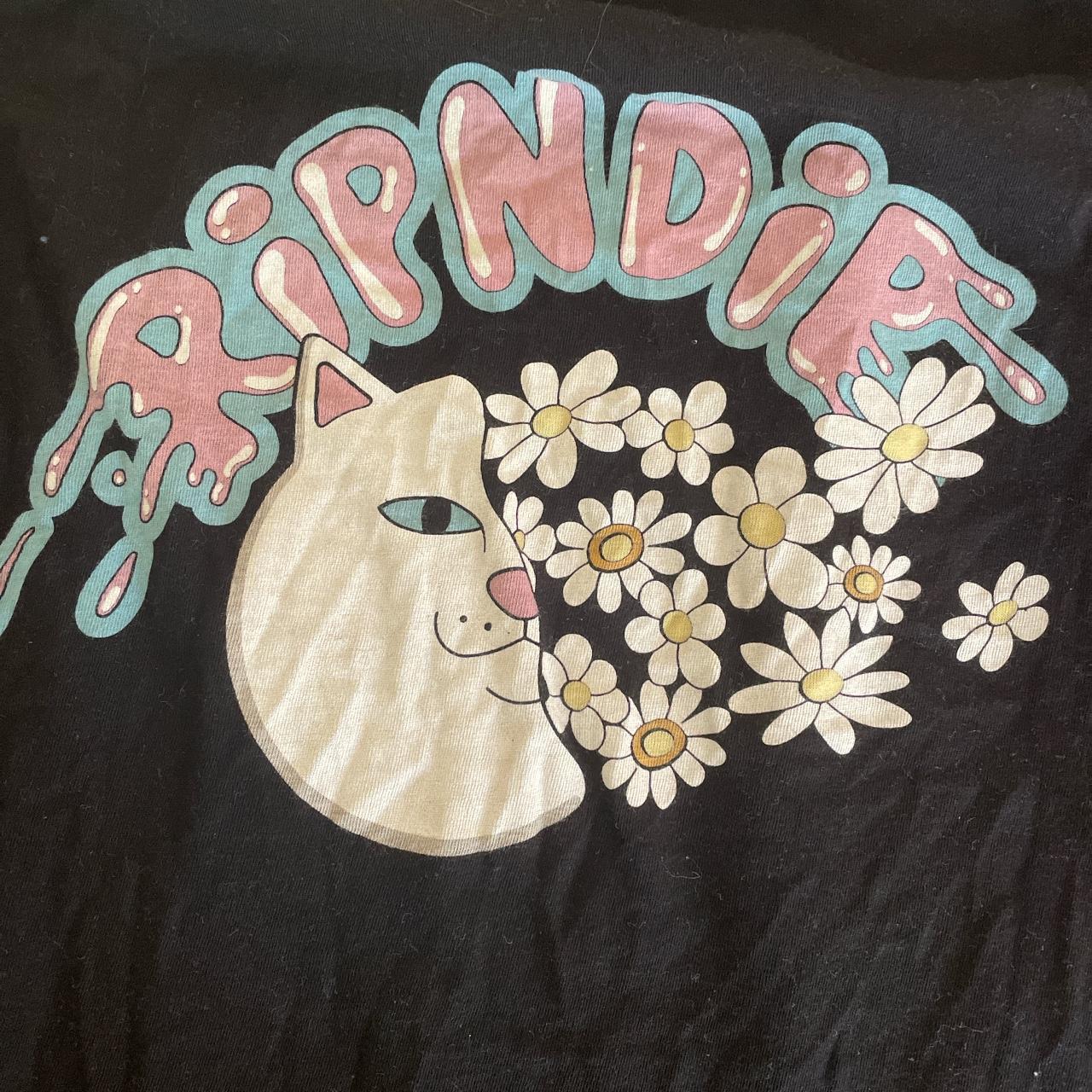 Never worn Rip n Dip woman’s t shirt! Cute cat... - Depop