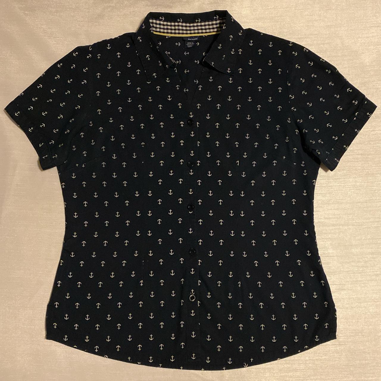 Basic Editions Men's Navy and White Polo-shirts | Depop