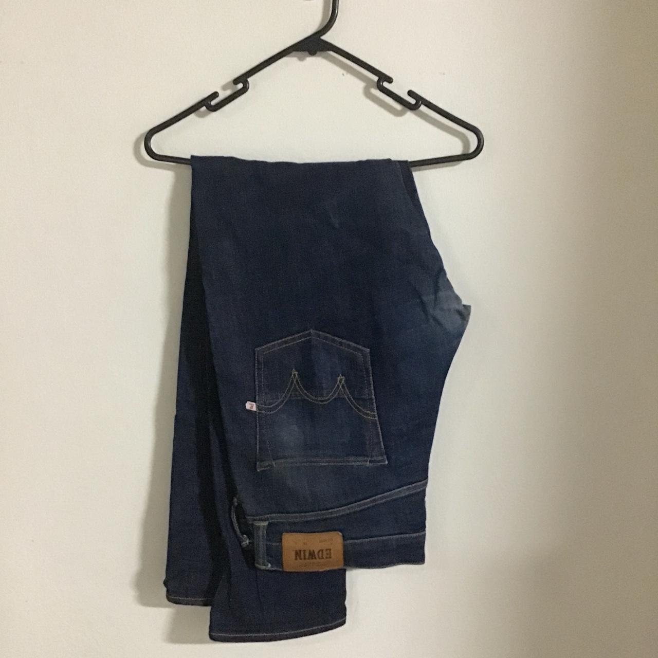 Vintage slim fit Edwin jeans in size 33x32 Super... - Depop