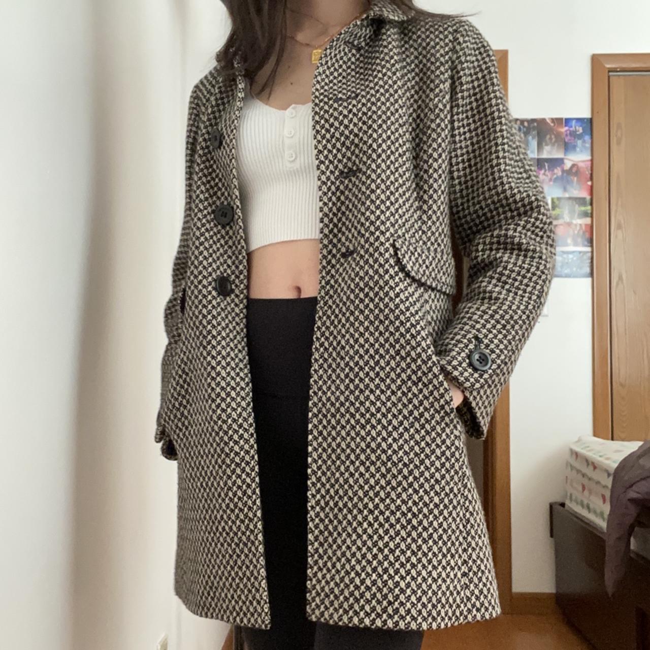 Ann Taylor black and white wool jacket Genuine wool... | Depop