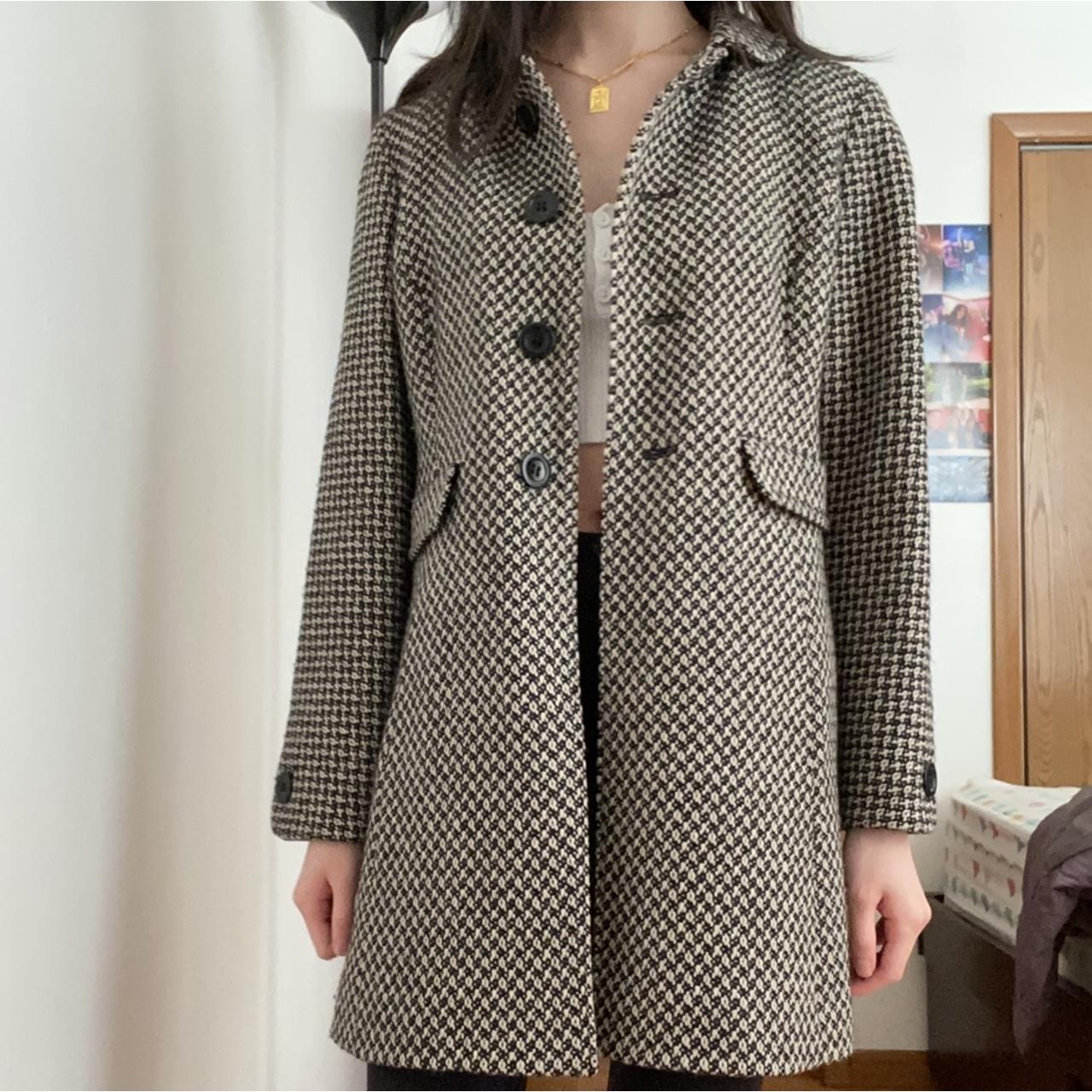 Ann Taylor black and white wool jacket Genuine wool... | Depop