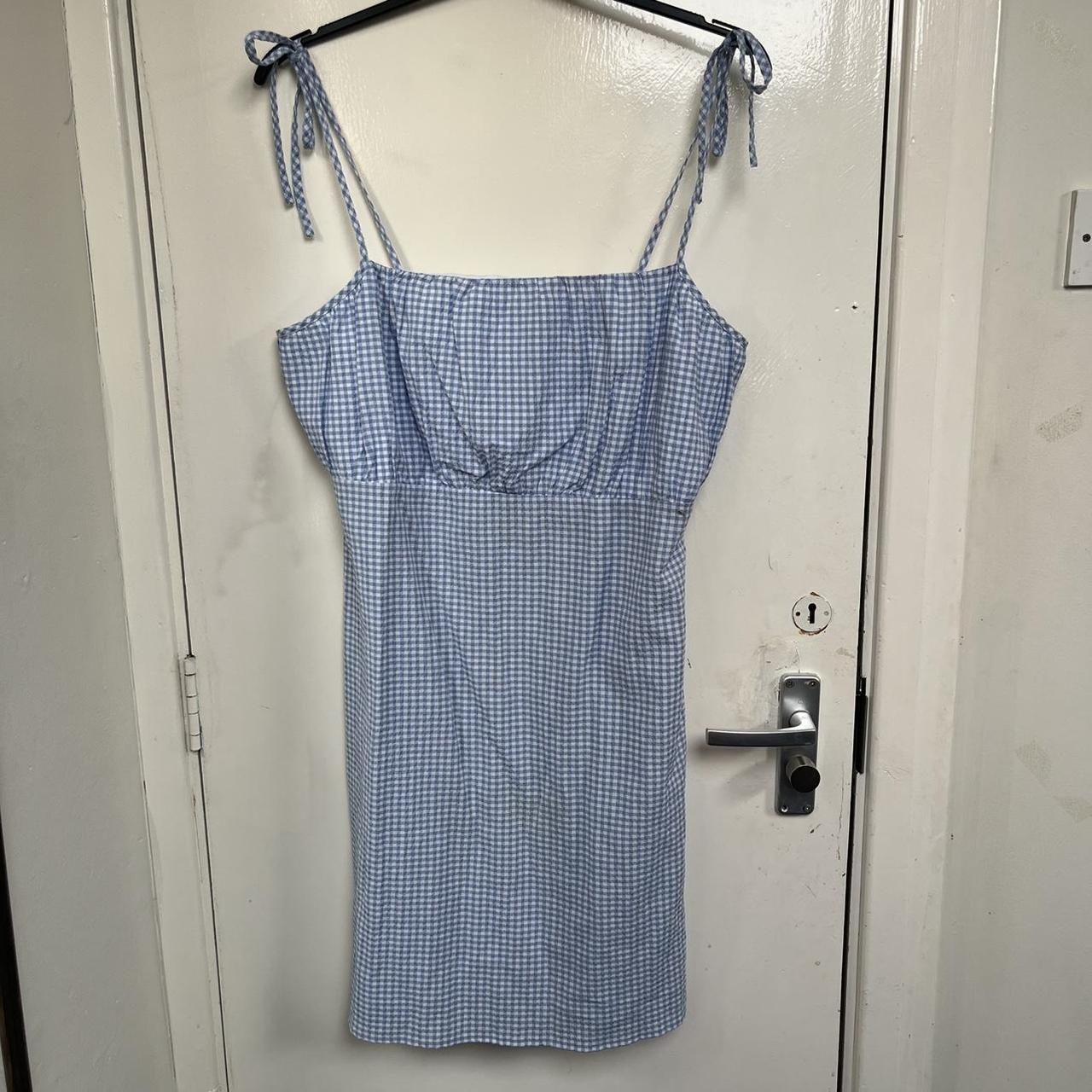 Primark Women's Blue and White Dress | Depop