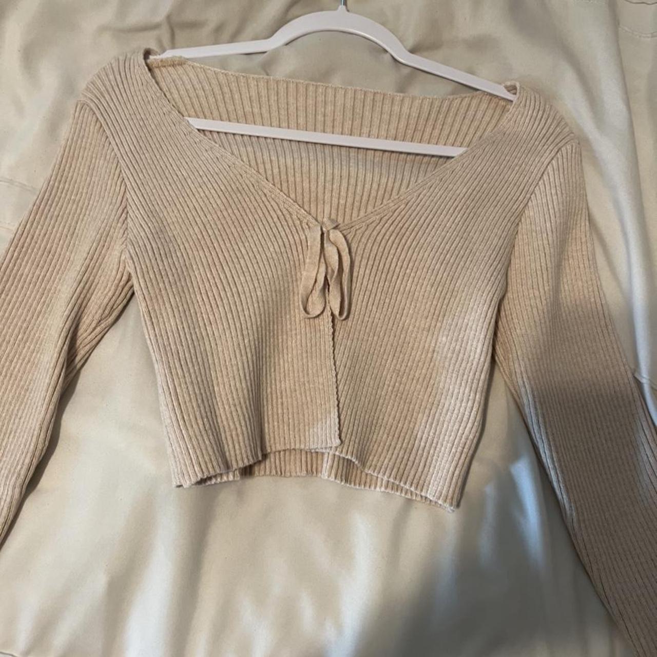 shein tie cardigan. good quality for shein. never... - Depop