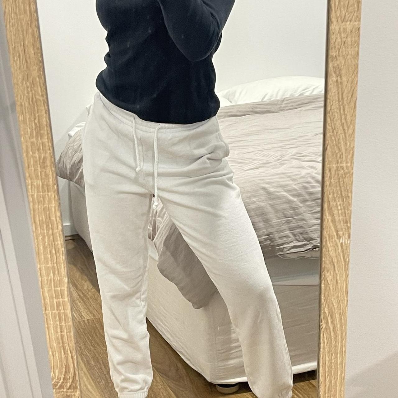 Women's White and Black Joggers-tracksuits | Depop