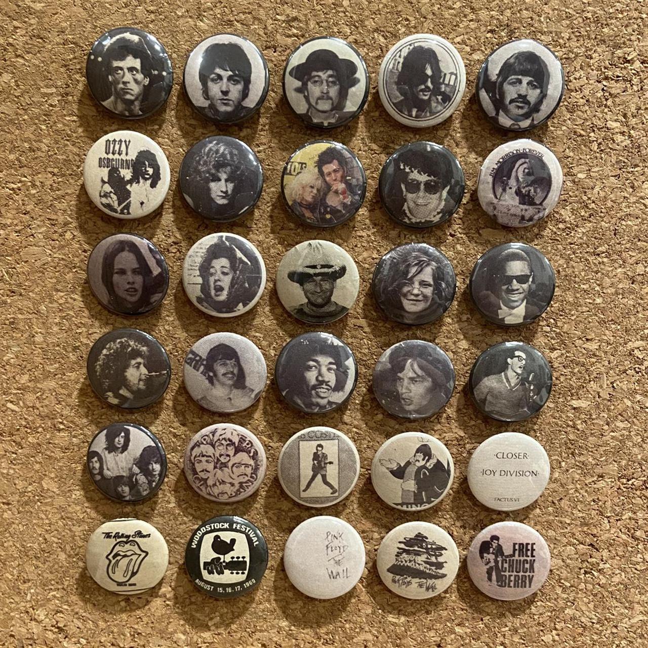 Vintage button pins All buttons are handmade using... - Depop