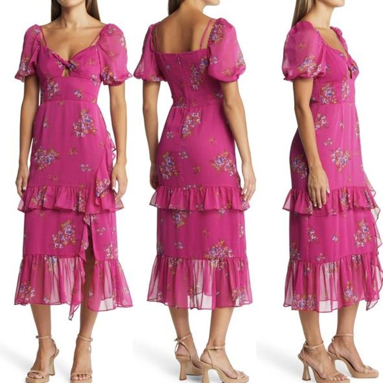 Wayf the Delilah Midi Dress! Only worn once.... - Depop