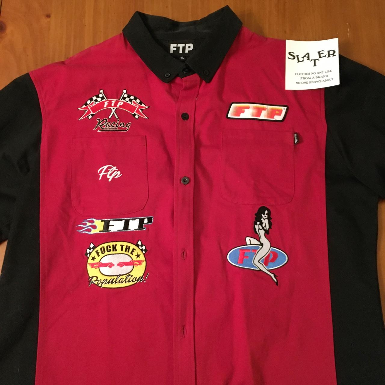NFS FTP racing button up XL - Depop