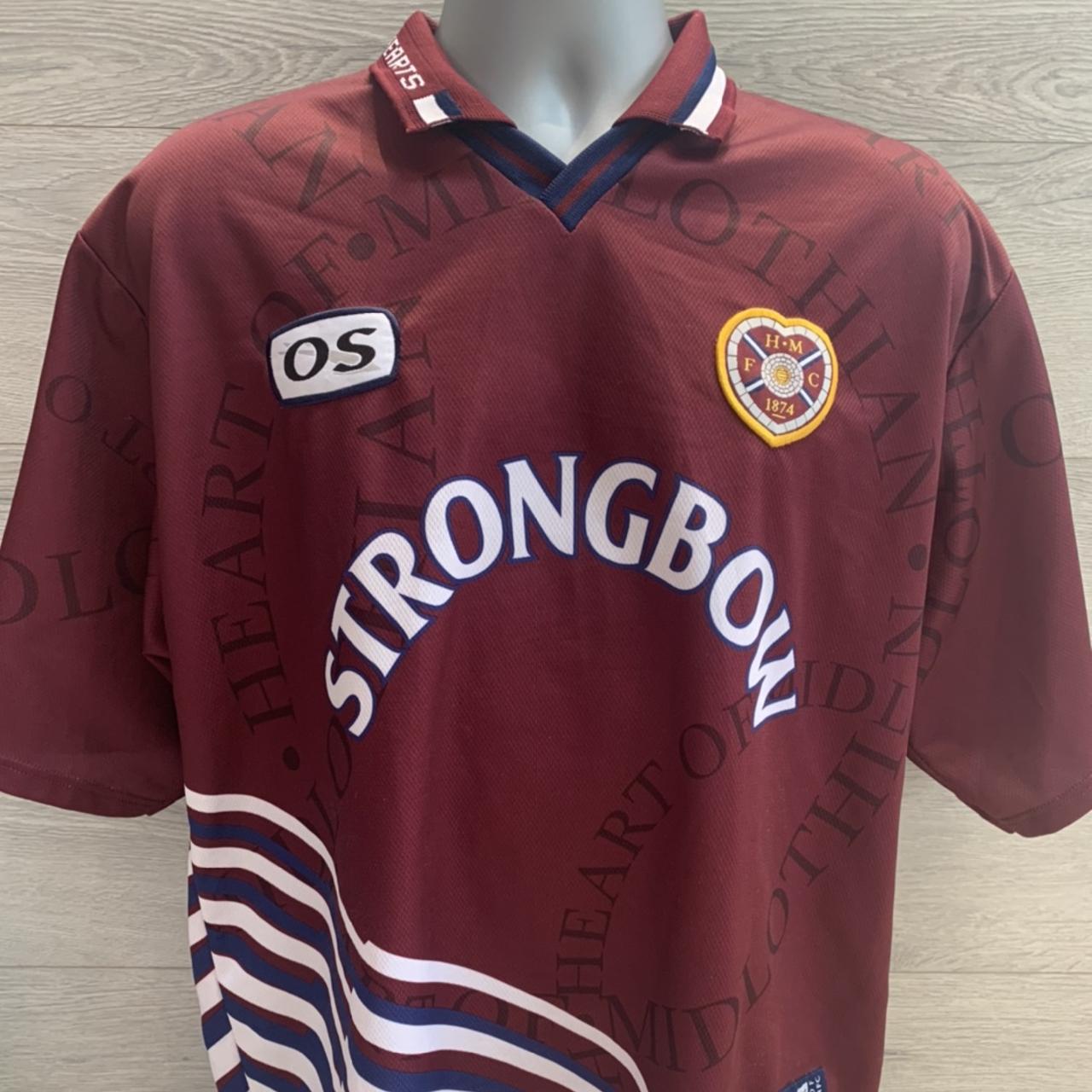 Rare Hearts football shirt 1998 Adults 46-48... - Depop
