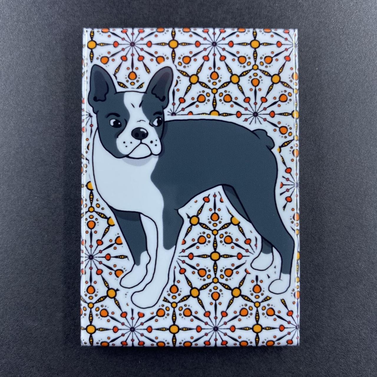 Retro Boston Terrier Magnet - Handmade Dog Gifts &... - Depop