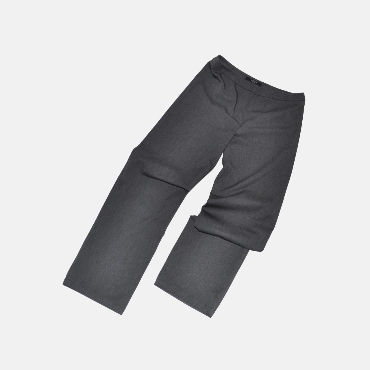 MAX MARA, GUNMETAL WIDE-LEG SLACKS Impeccably... - Depop