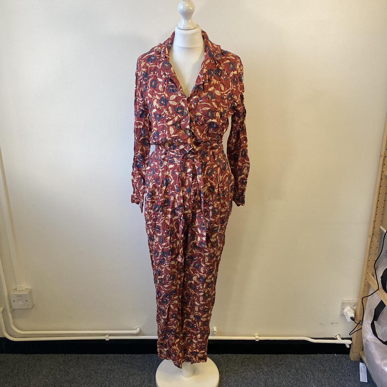 Urban Outfitters Rosetta Floral Print Jumpsuit.... - Depop