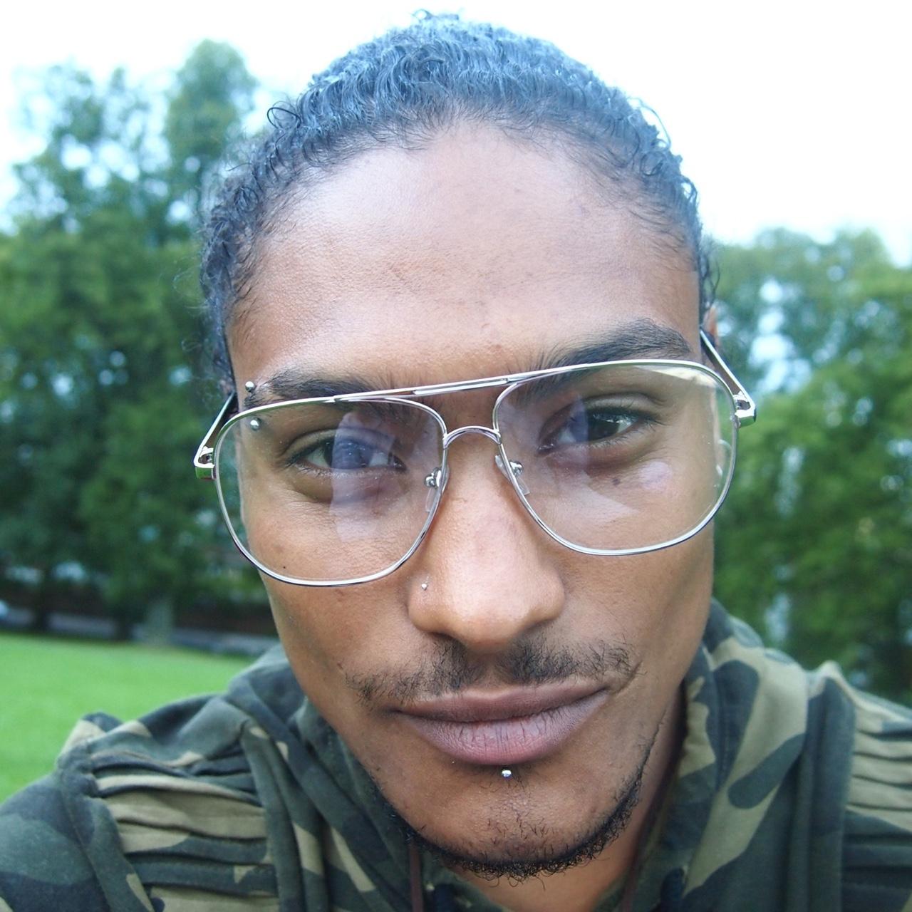 Vintage retro style 80s oversized Silver pilot frame... - Depop