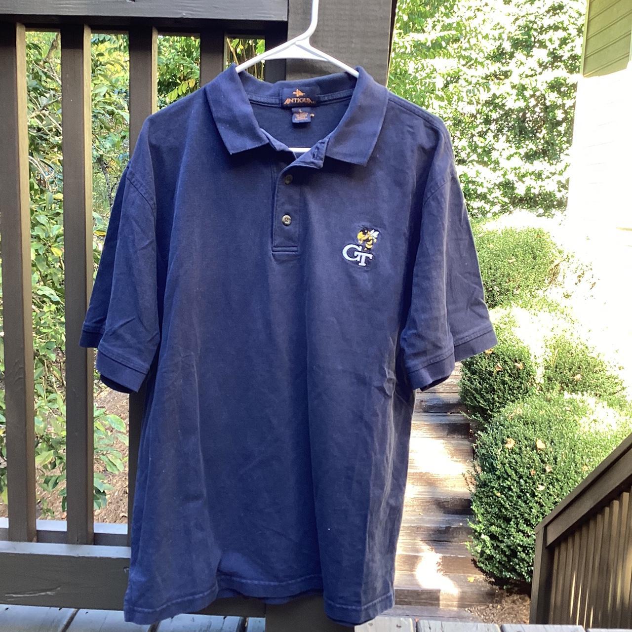 Vintage Navy Mens Large Georgia Tech... - Depop